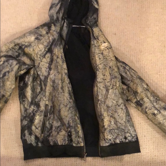 Nike | Jackets & Coats | Spray Painted Nike Jacket Original Black ...